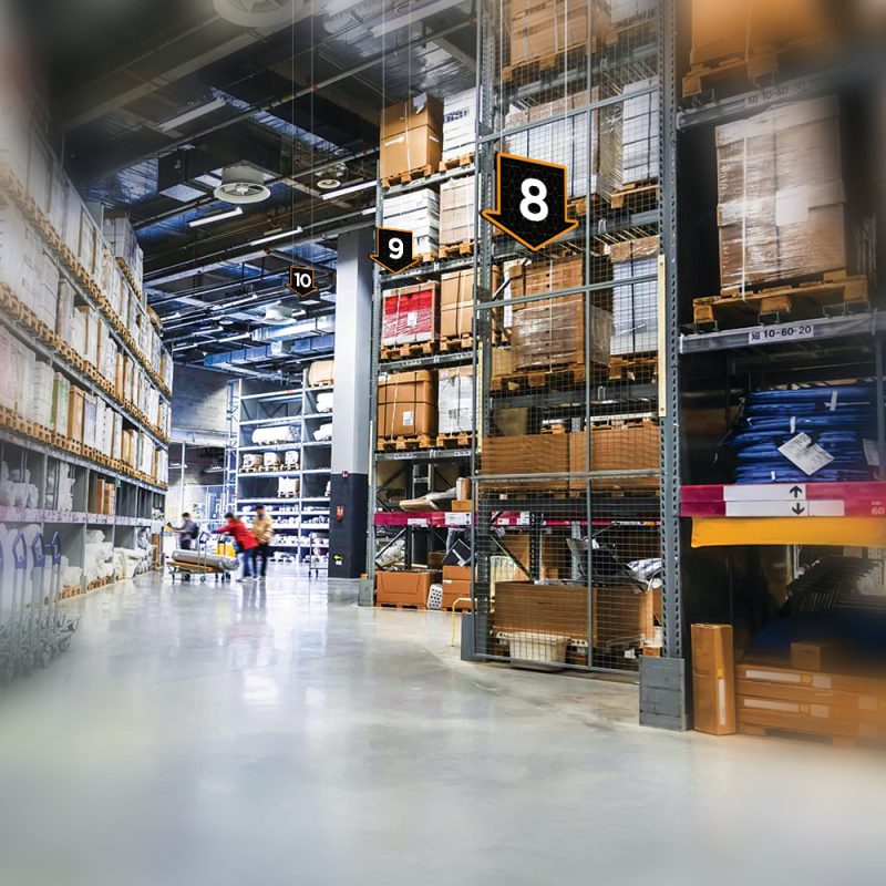 Bold Navigator Warehouse Aisle Sign Durable and Clear Aisle Signage for ...