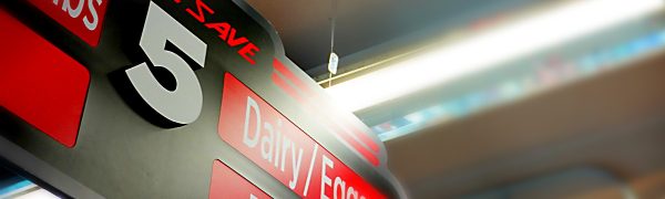 Grocery Store Custom Aisle Signage