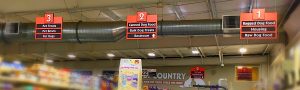 Grocery Store Custom Aisle Signage