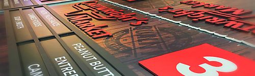 Grocery Store Custom Aisle Signage