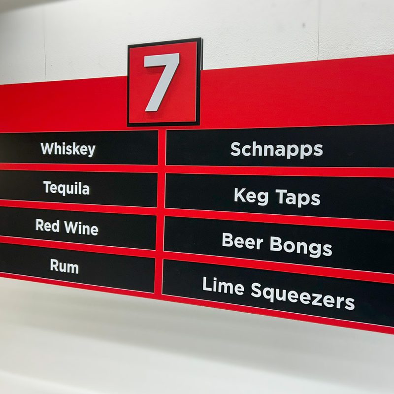 Big Block 3 Row Aisle Marker Powerful and Clear Aisle Signage Solution